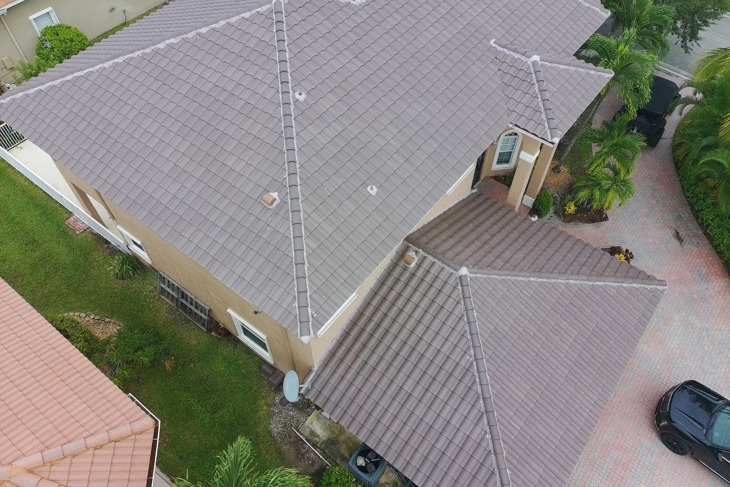 Large Two-Story Tile Roof Replacement in West Coral Springs, FL